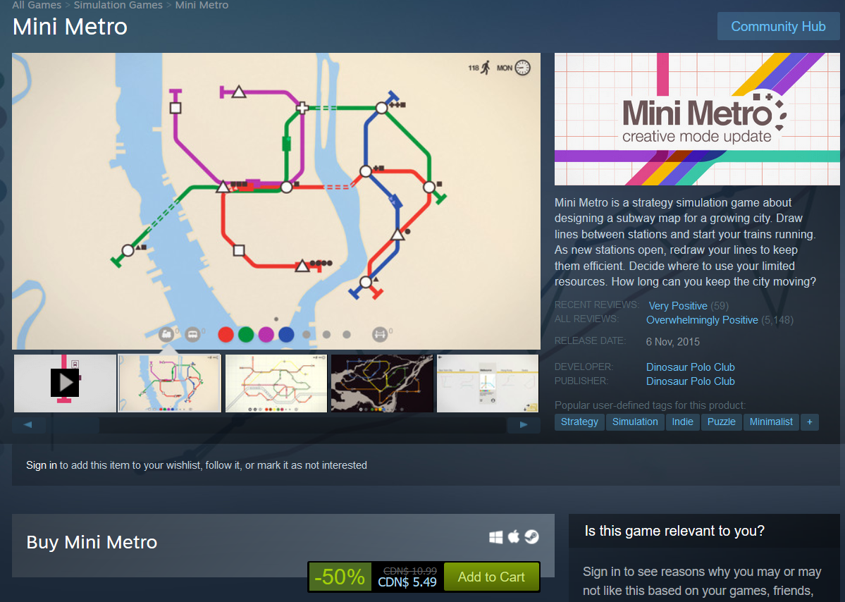 How Human Transit improved my Mini-Metro game – The city is here for ...